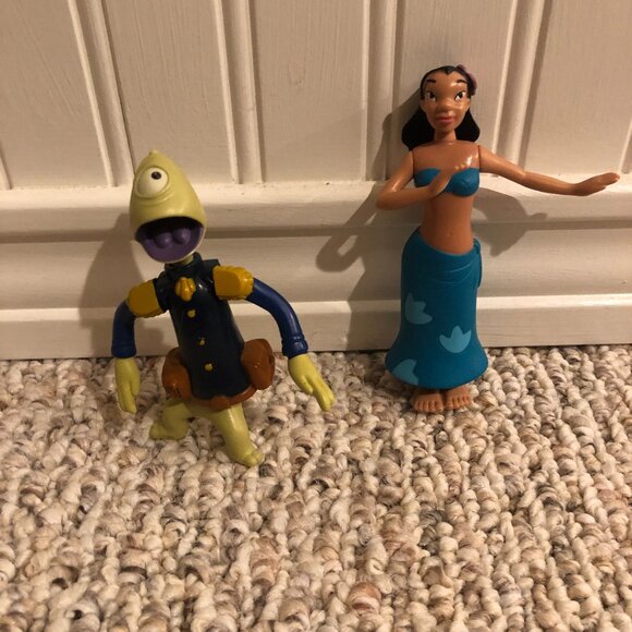 Disney | Toys | Disney Lilo And Stitch Nani And Pleakley Figures | Poshmark